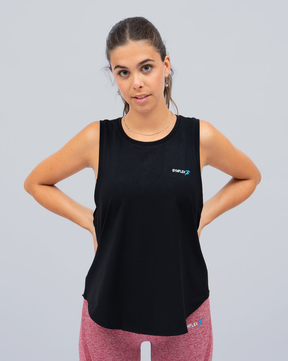 Flex Black Tank – GYMFLEX Mauritius