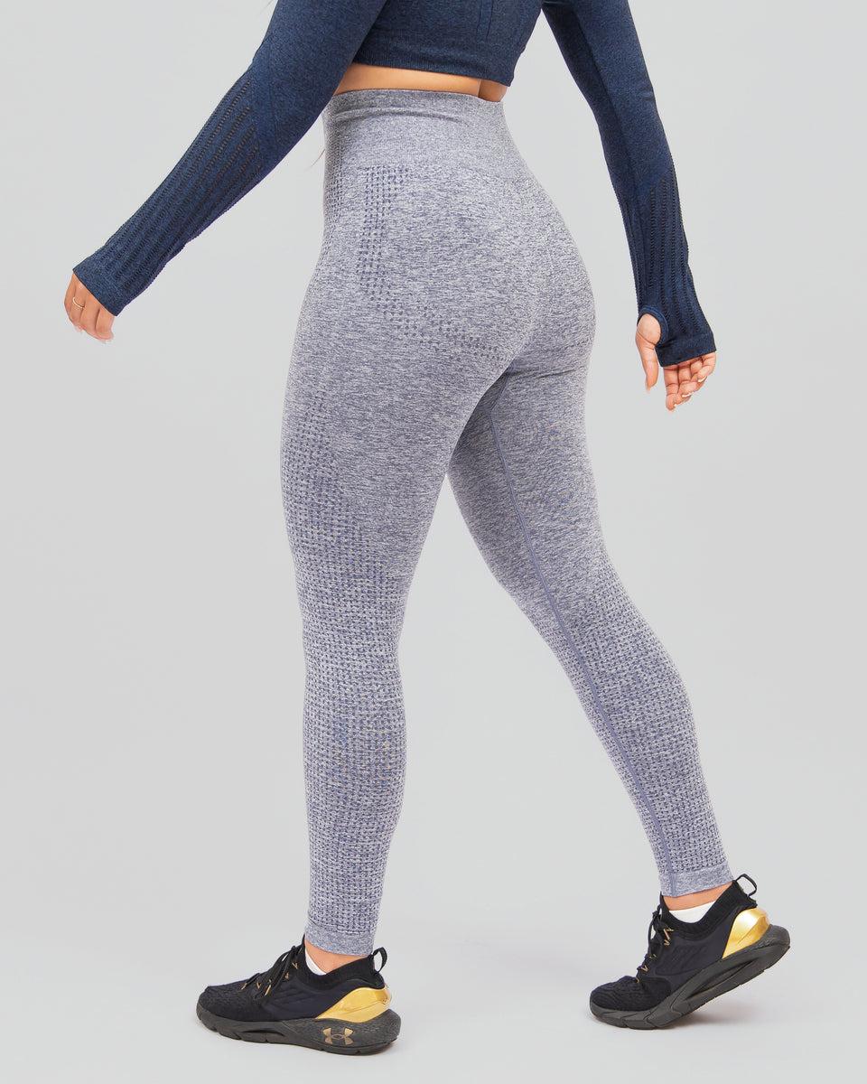 Active Marl Grey Seamless Leggings – GYMFLEX Mauritius