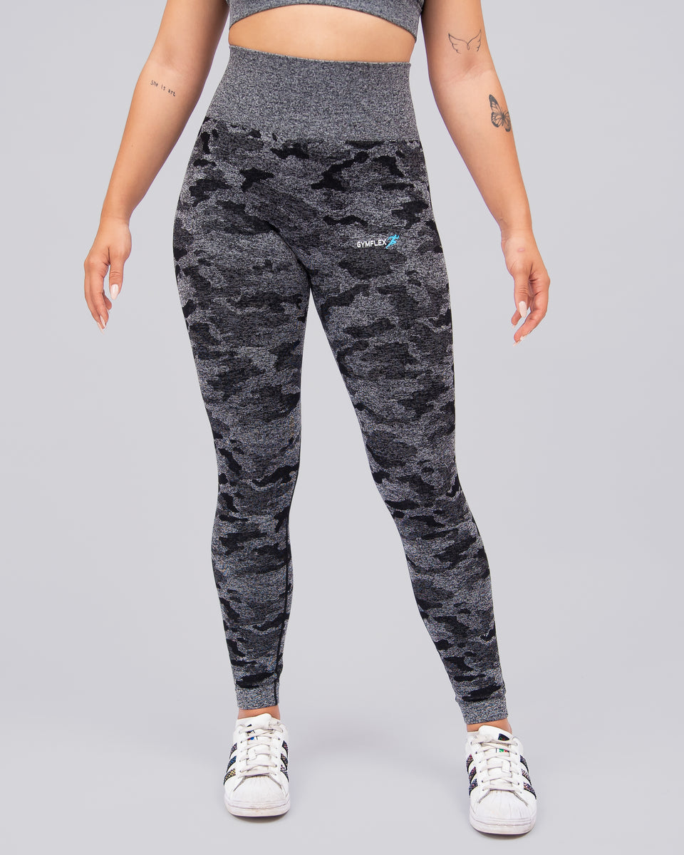 Camo Black Seamless Leggings – GYMFLEX Mauritius